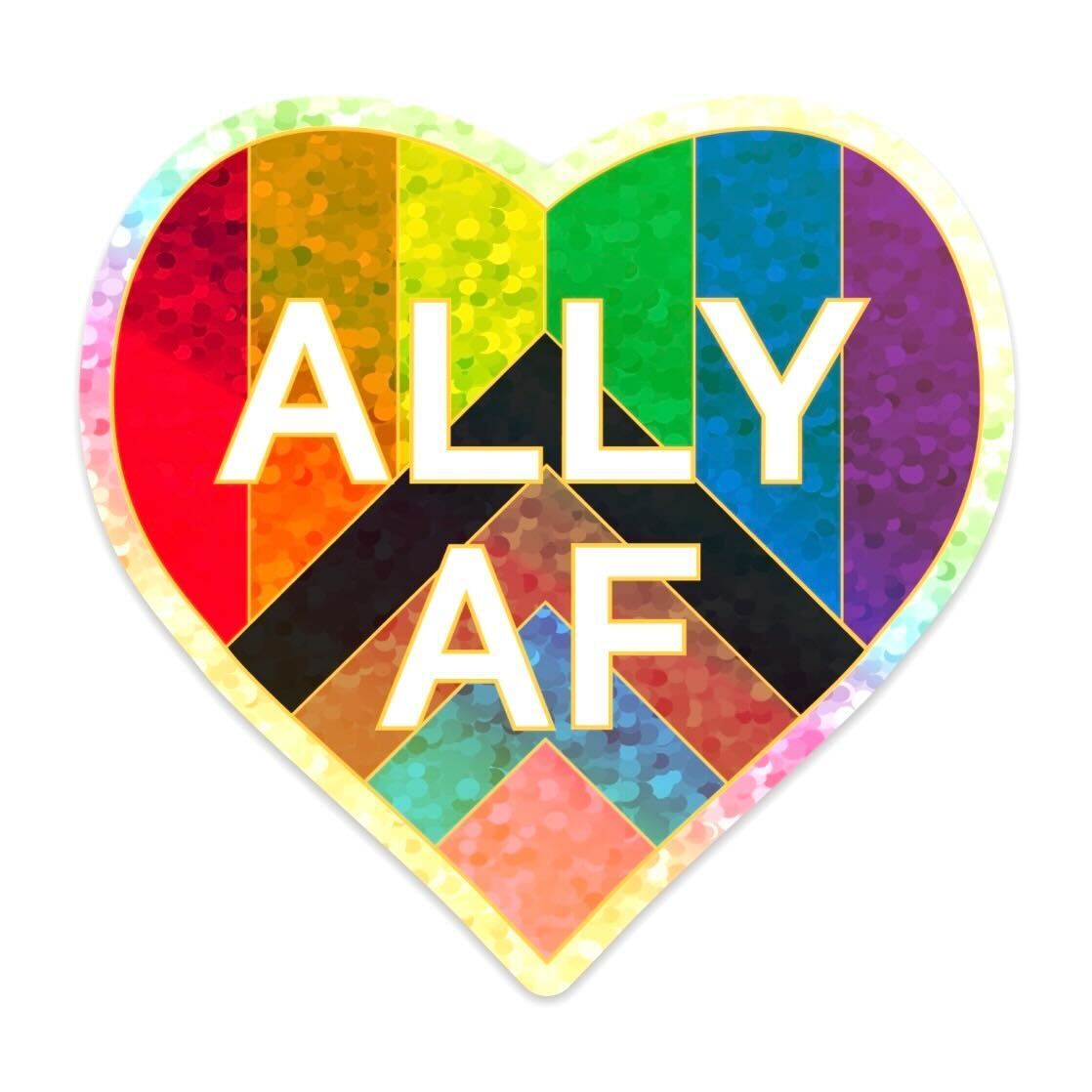 Ally AF glitter sticker | Sneaky Burrito